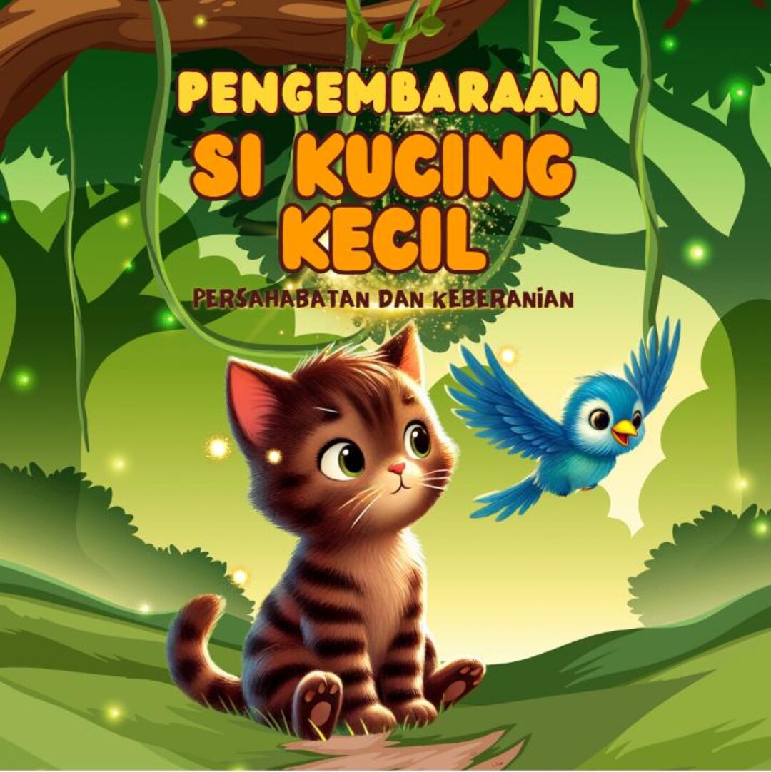 Digital Story Book, Pengembaraan Si Kucing Kecil - Etsy