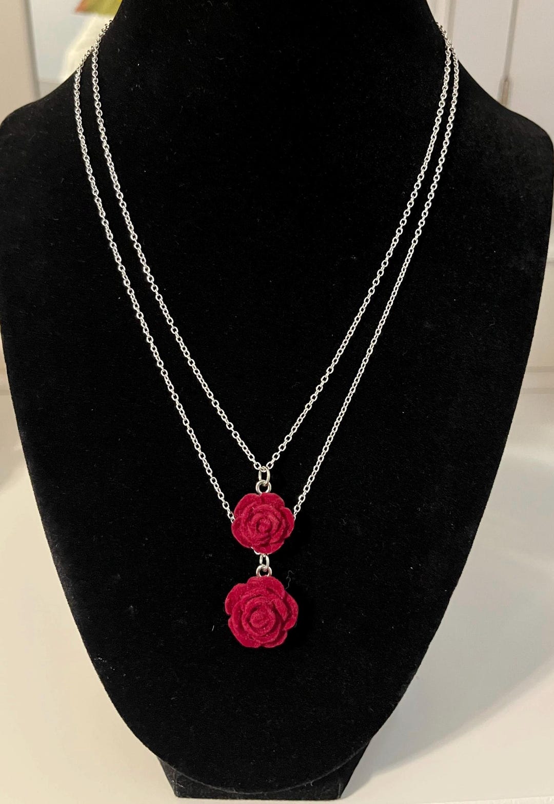 Velvet Rose Jewelry Set - Etsy