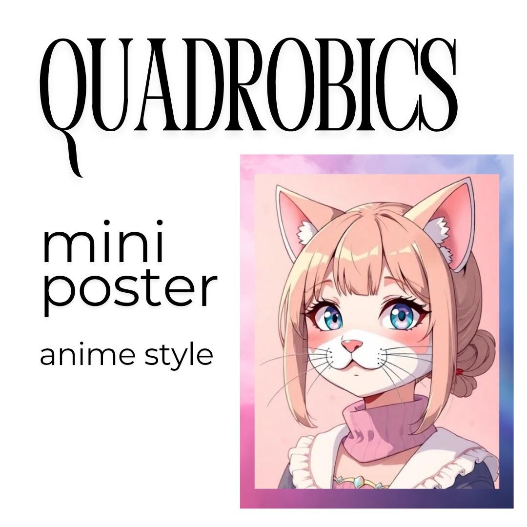 Quadrobics Poster Anime Style - Etsy