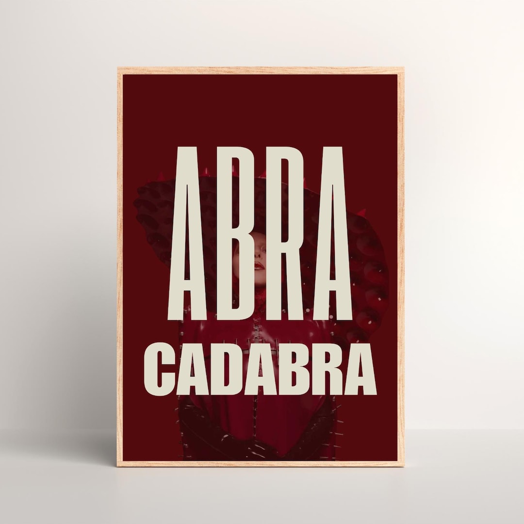 Abracadabra Poster, Gaga Poster, Abracadabra Wall Art, Abracadabra ...