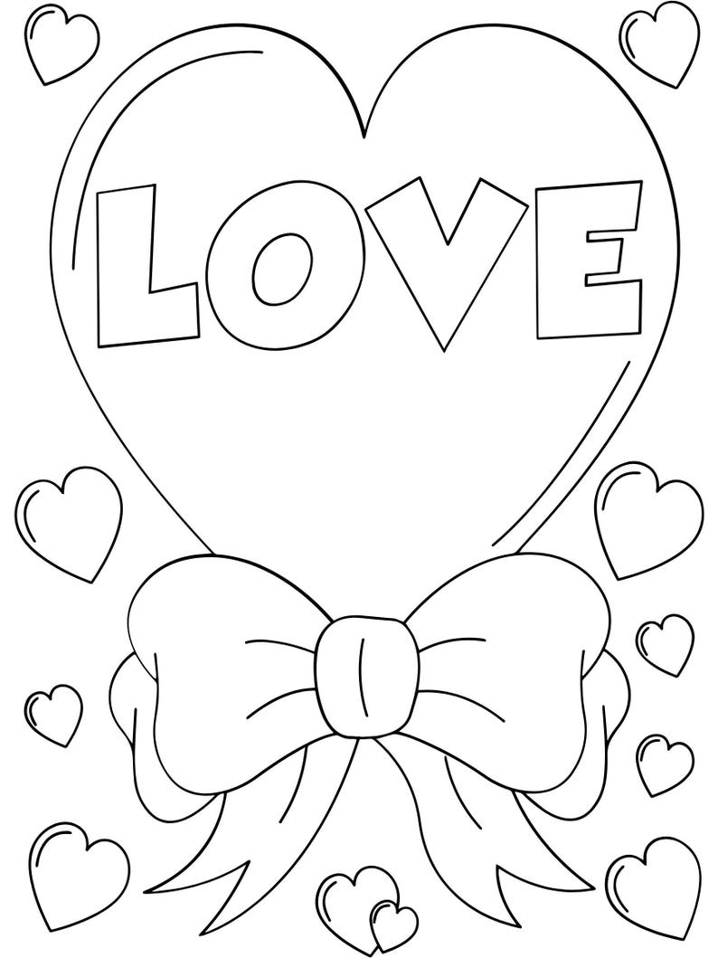 Valentine's Day Coloring Pages for Kids - 10 Fun & Adorable Printable ...