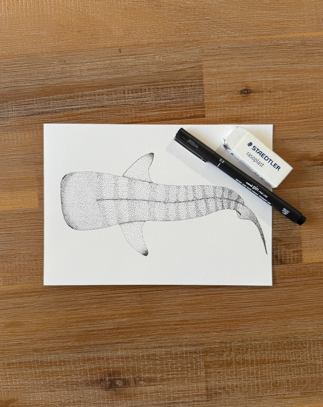 Whale Shark Stipple Art Physical Print - Etsy
