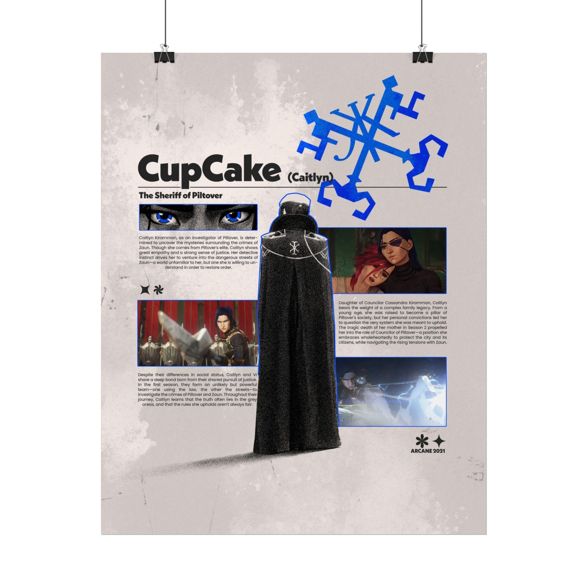 Arcane Cupcake Caitlyn V1 Poster - Etsy