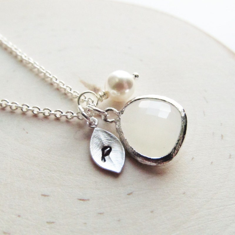 June Birthstone Necklace - Etsy