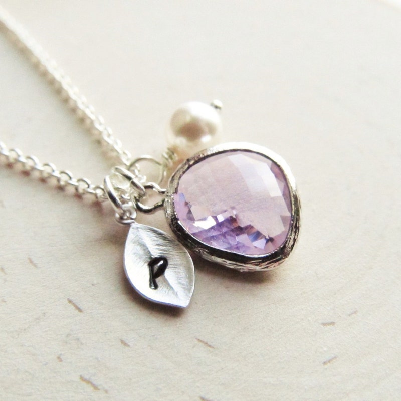 June Birthstone Necklace - Etsy