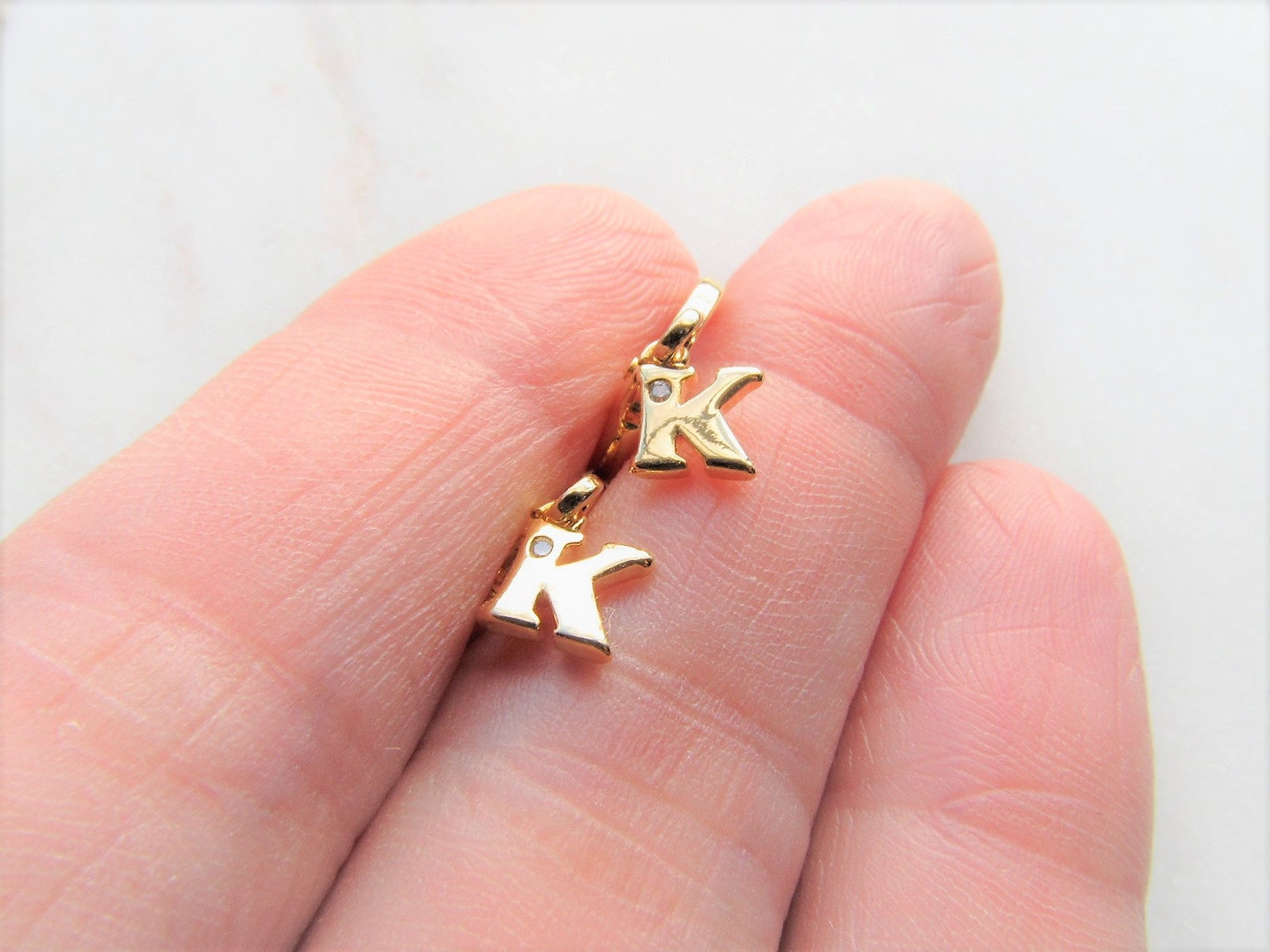 Initial Hoop Earrings, Gold Alphabet Charm on Leverback Hoops, Tiny ...