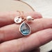 Rose Gold Aquamarine Necklace and Earrings, March Birthstone Jewelry ...
