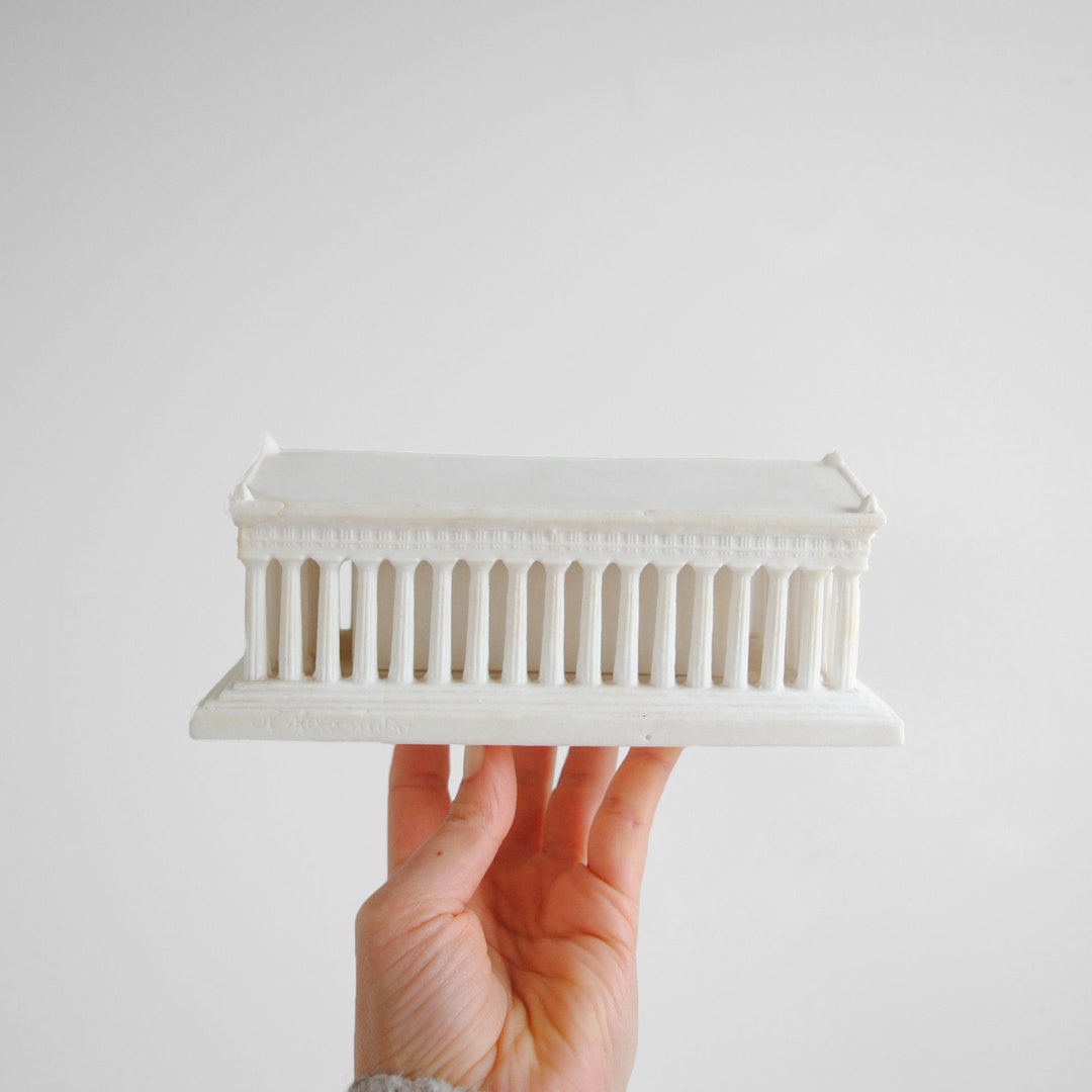 Vintage Stone Replica of the Parthenon in Greece, Scale Model of ...