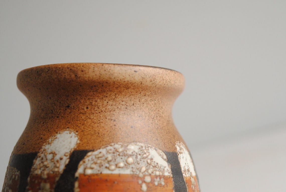 Vintage Lapid Pottery Vase: Mid Century Hand Painted Ceramic Vase - Etsy