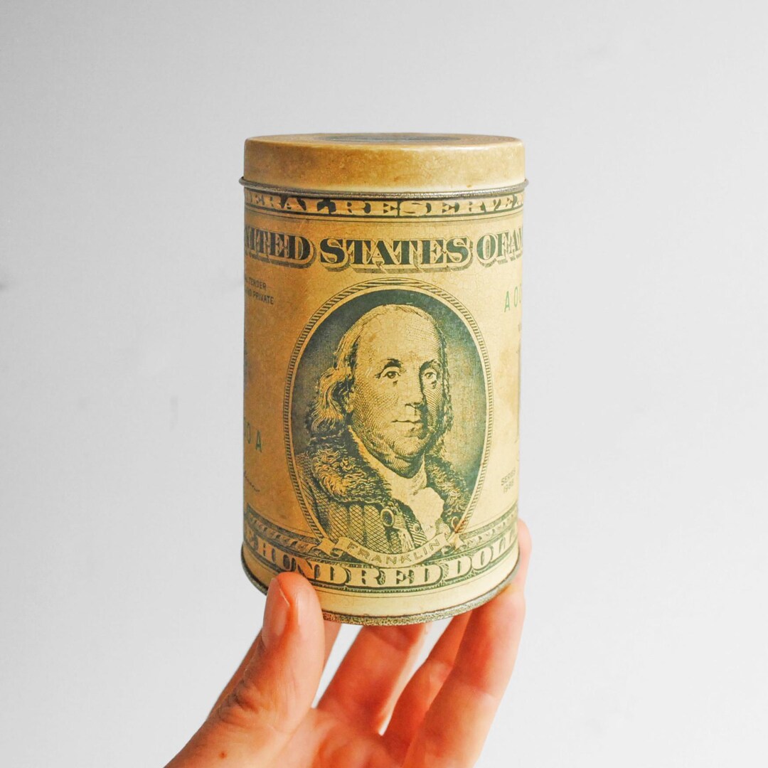 Vintage Ben Franklin 100 Dollar Bill Money Bank - Etsy