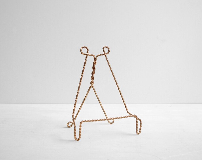 Vintage Small Gold Art or Book Display Stand - Etsy