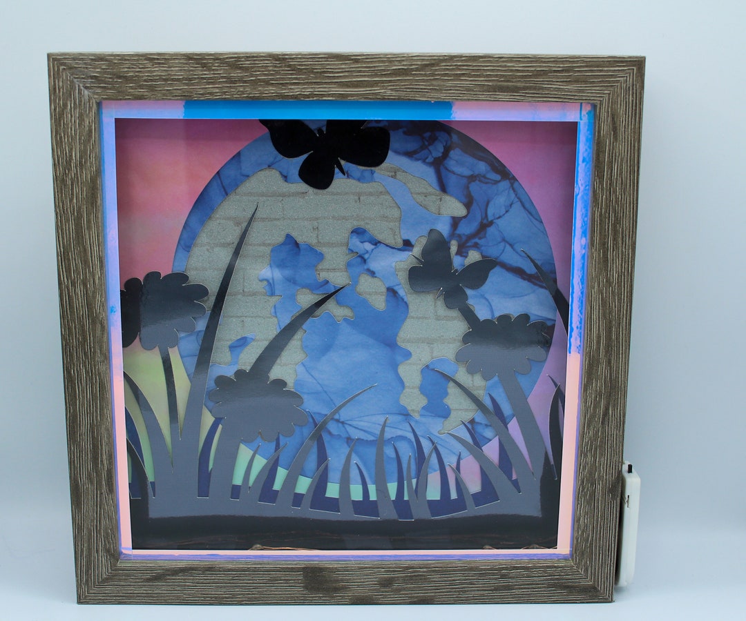 Butterfly Moon Light Box - Etsy