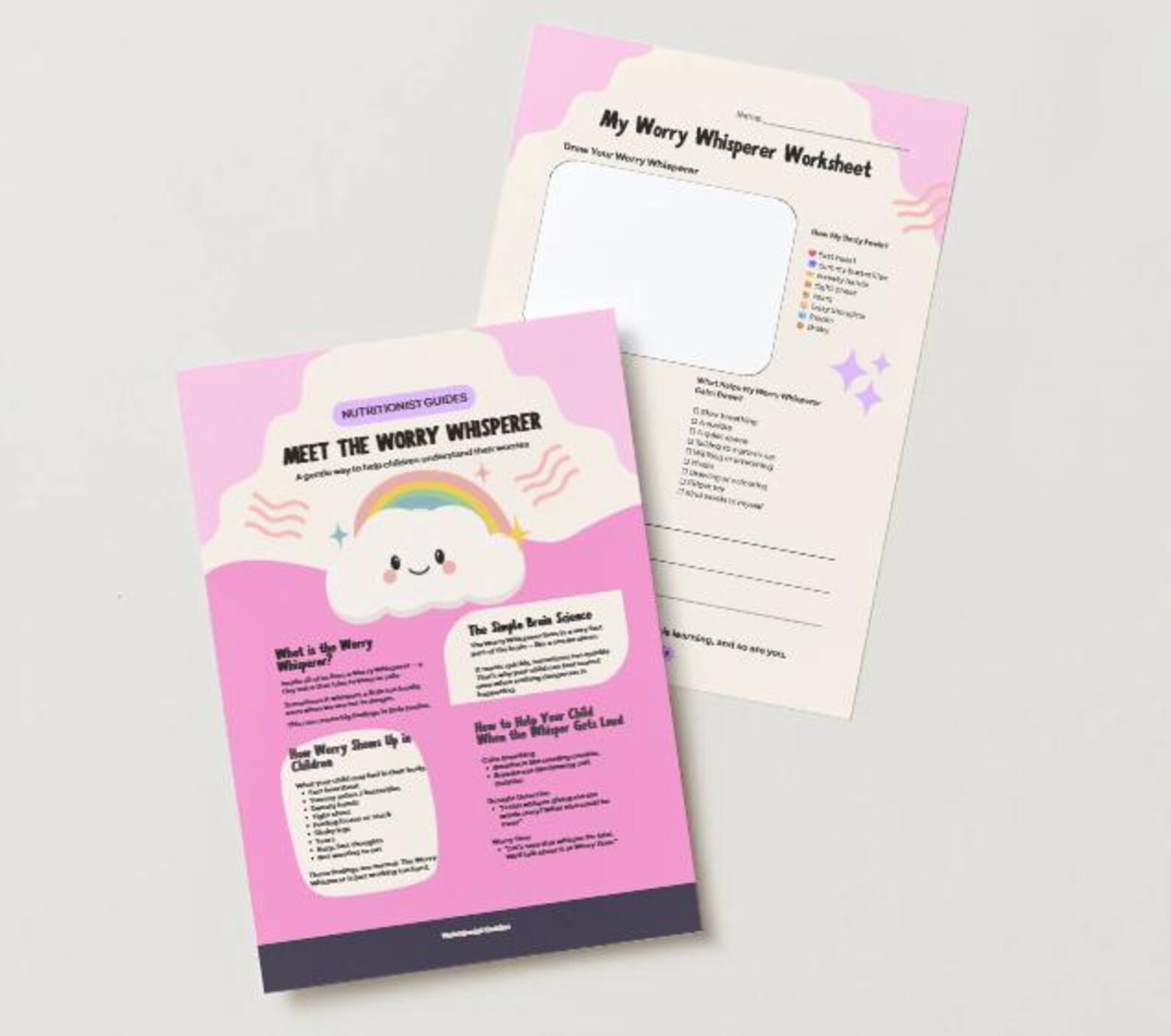 Anxiety Worksheet & Resource for Kids | the Worry Whisperer™ | Parent ...