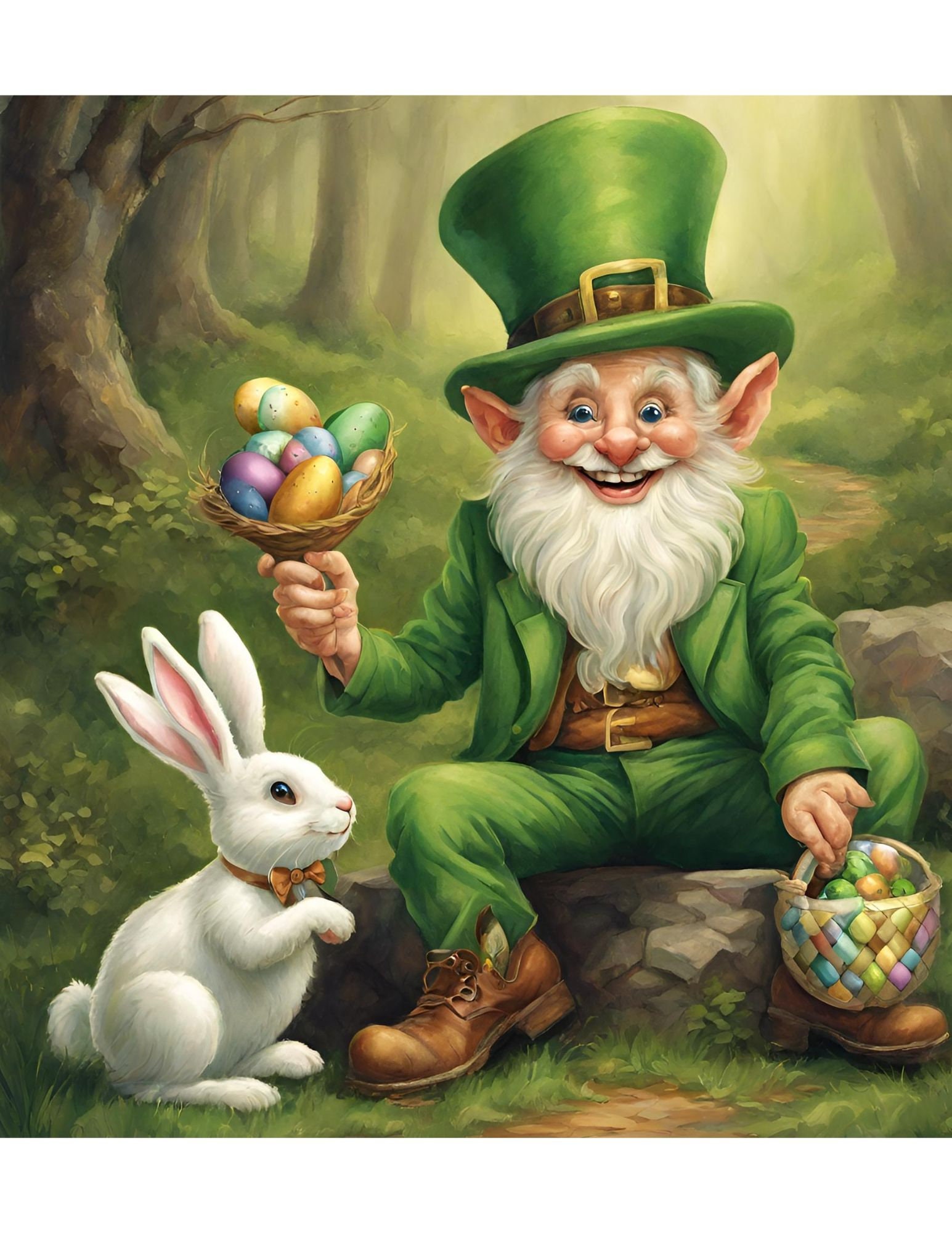 St. Patricks Day and Easter in March Together. Leprechauns and Easter ...
