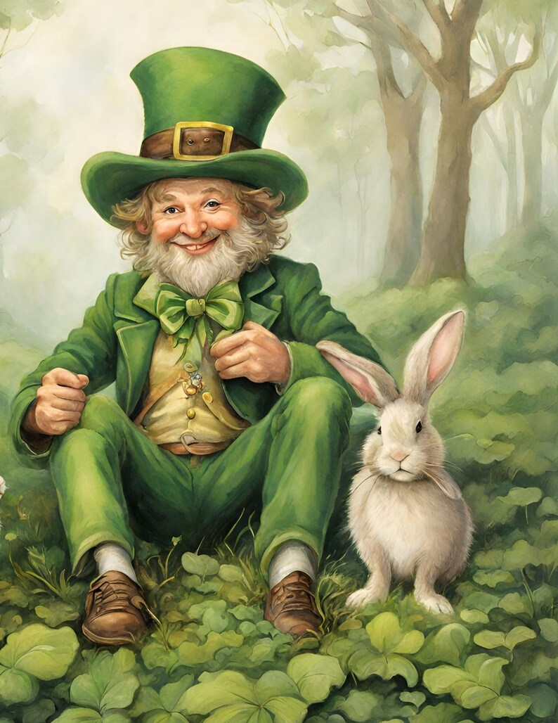 St. Patricks Day and Easter in March Together. Leprechauns and Easter ...