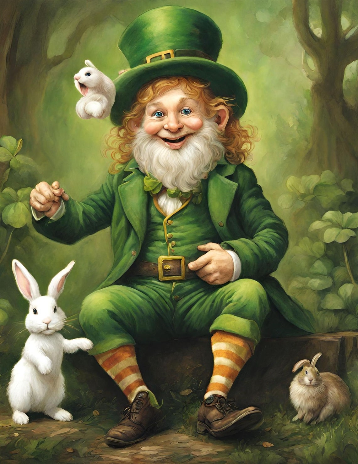 St. Patricks Day and Easter in March Together. Leprechauns and Easter ...