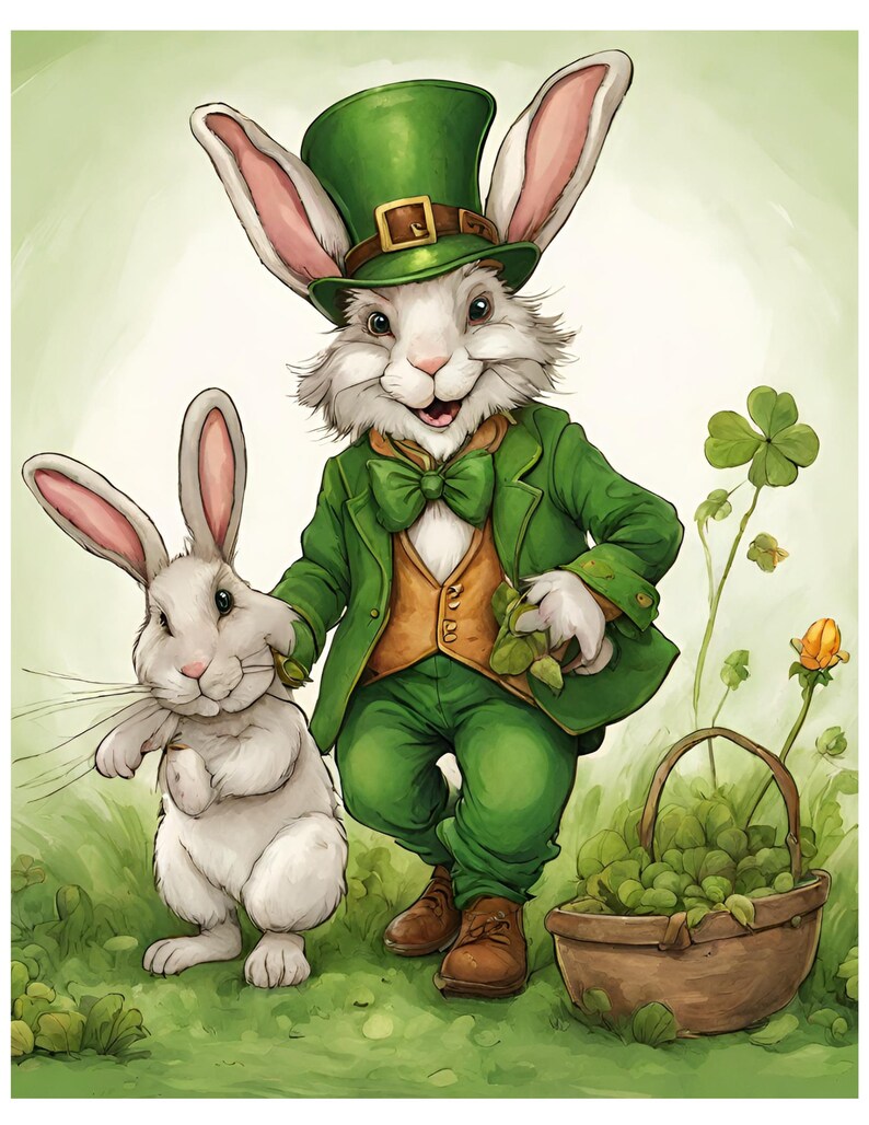 St. Patricks Day and Easter in March Together. Leprechauns and Easter ...