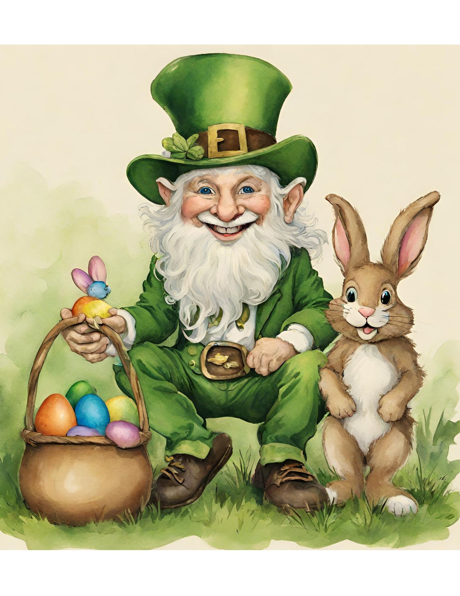 St. Patricks Day and Easter in March Together. Leprechauns and Easter ...