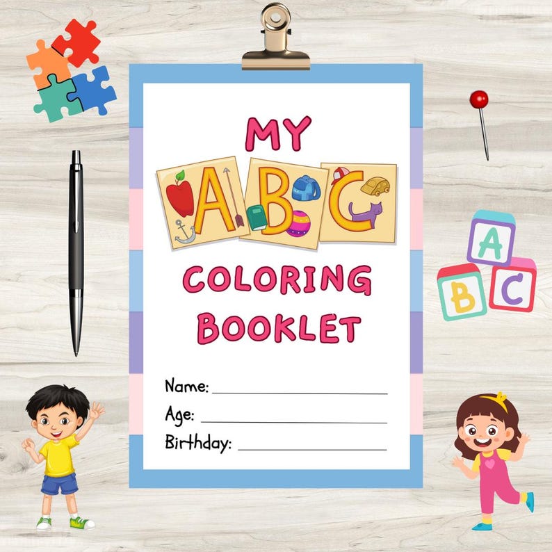 Alphabet Worksheets Printable, Children's Workbook and Colouring Book ...
