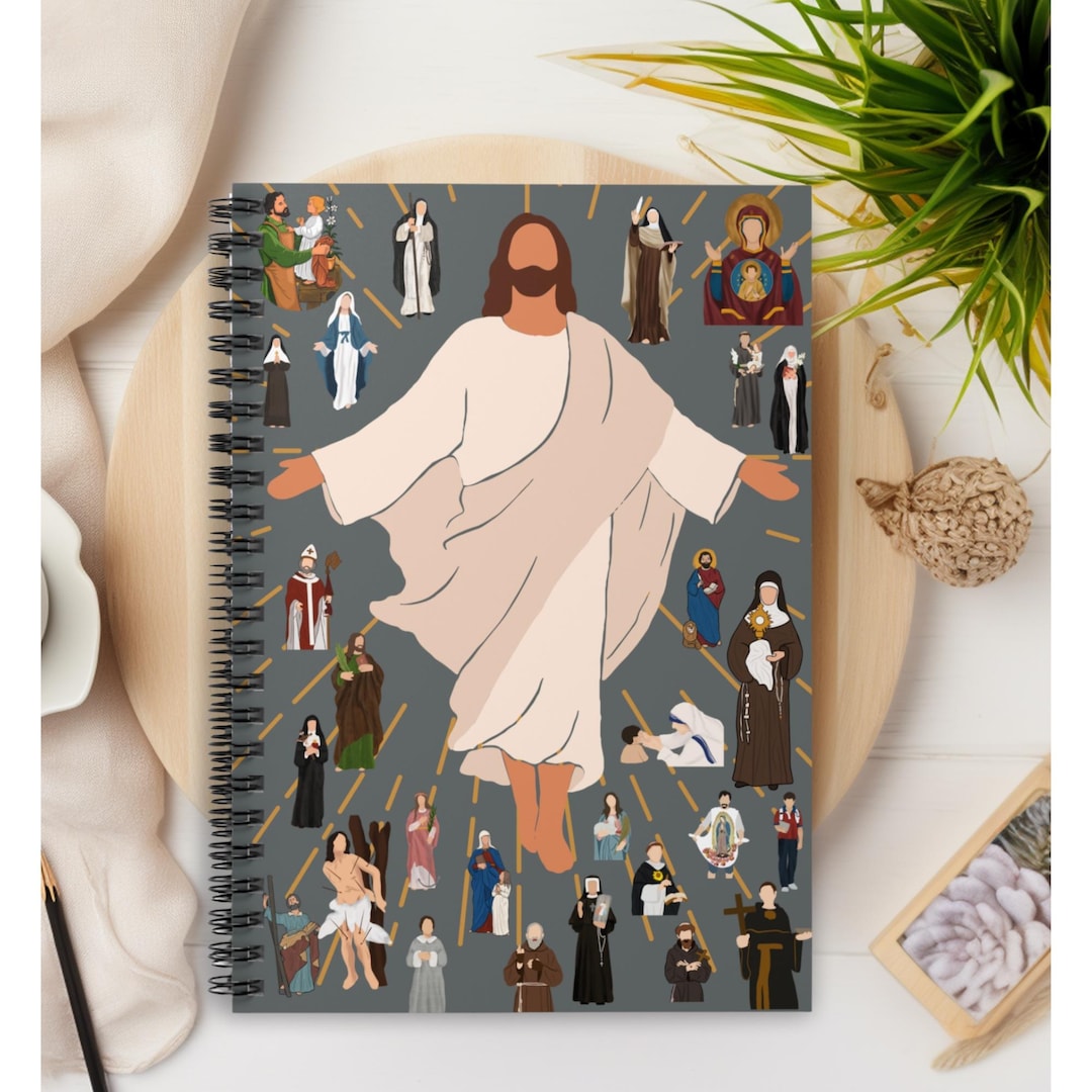 Jesus Notebook, Catholic Saint Gift, Catholic School Journal, Children ...