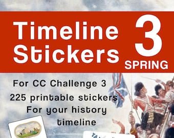 Challenge Timeline Stickers - Etsy