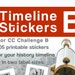 Timeline Stickers to Print for CC Challenge B - Etsy
