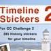 Timeline Stickers to Print for CC Challenge 2 Fall Semester - Etsy