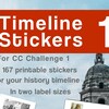 Timeline Stickers to Print for CC Challenge B - Etsy
