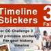 Timeline Stickers to Print for CC Challenge 3 Fall Semester - Etsy