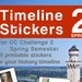 Timeline Stickers to Print for CC Challenge 1 (american History) - Etsy