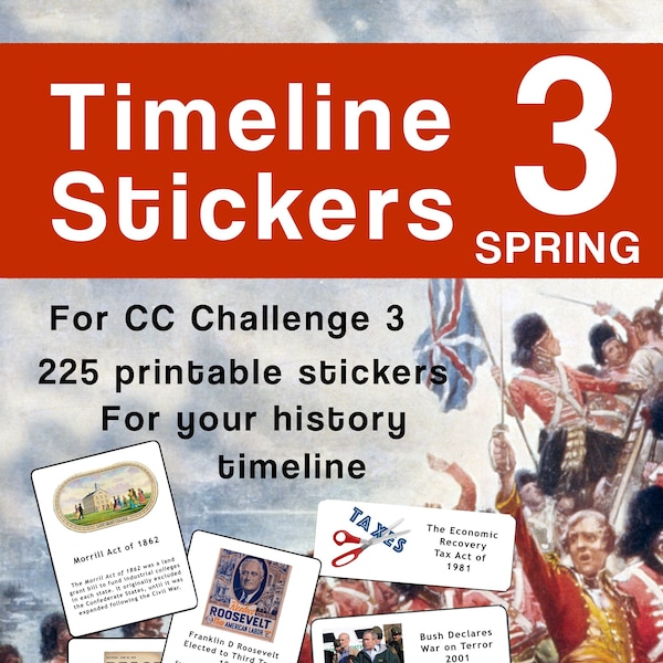 History Timeline Stickers - Etsy