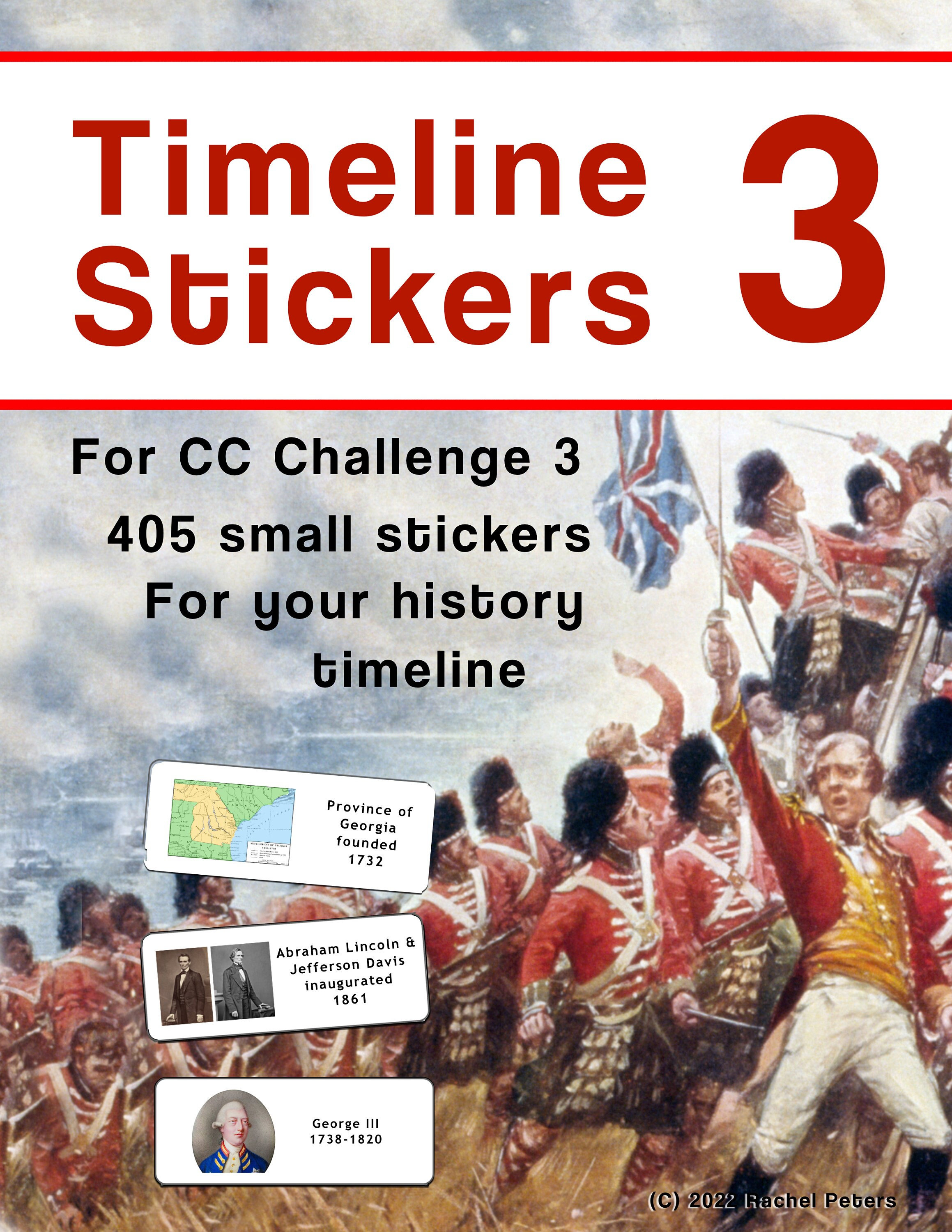 Small Timeline Stickers for CC Challenge 3 - Etsy