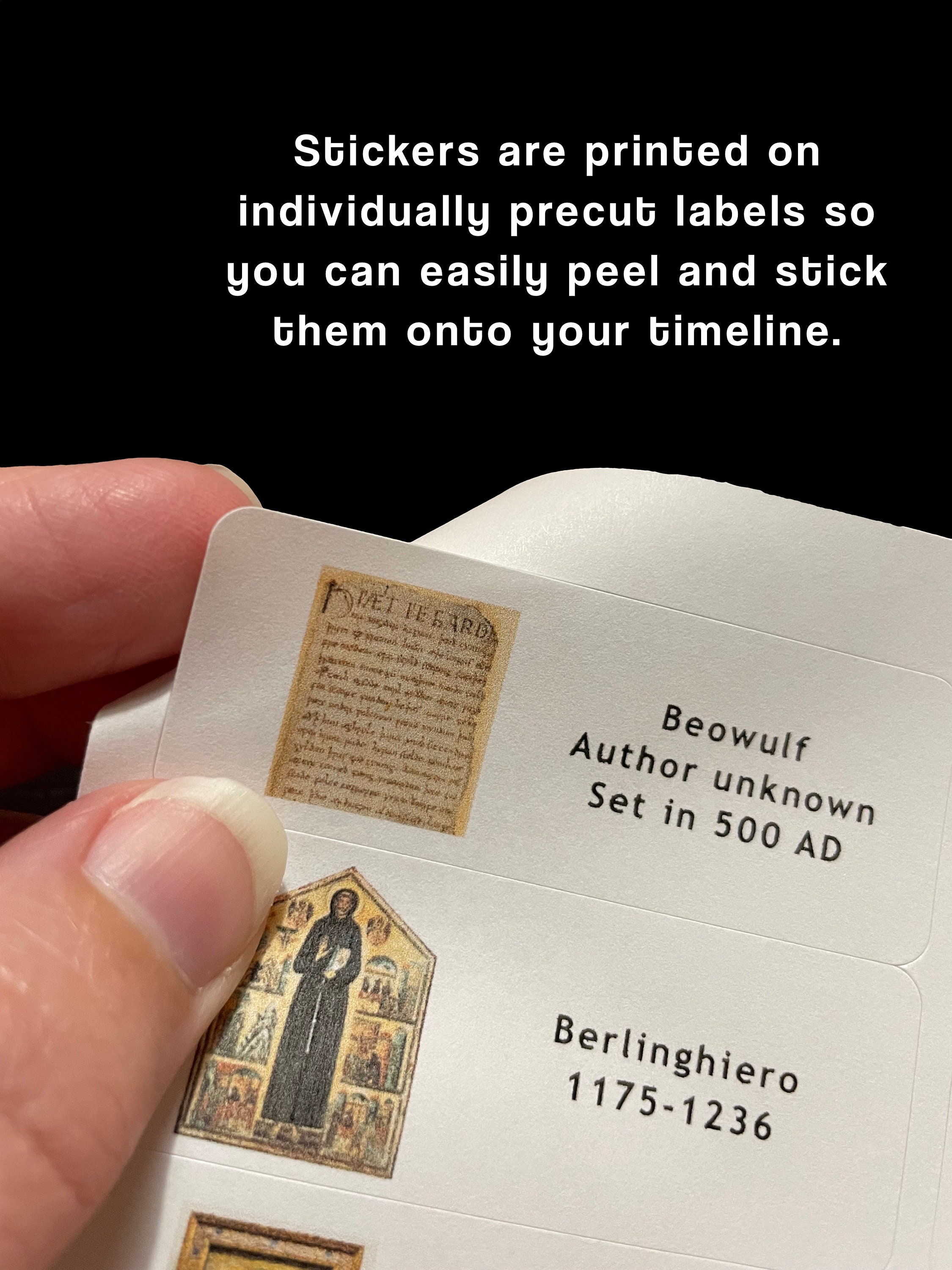 Small Timeline Stickers for Challenge 2 - Etsy