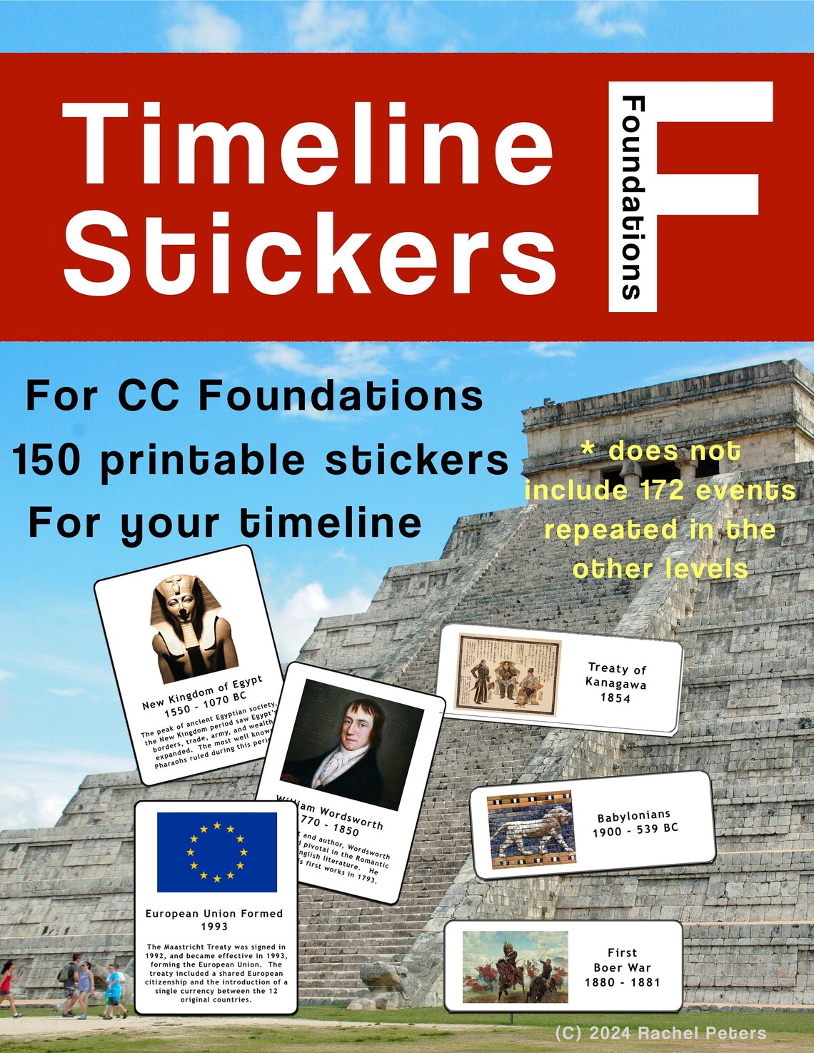 Timeline Stickers to Print for CC Foundations - Etsy