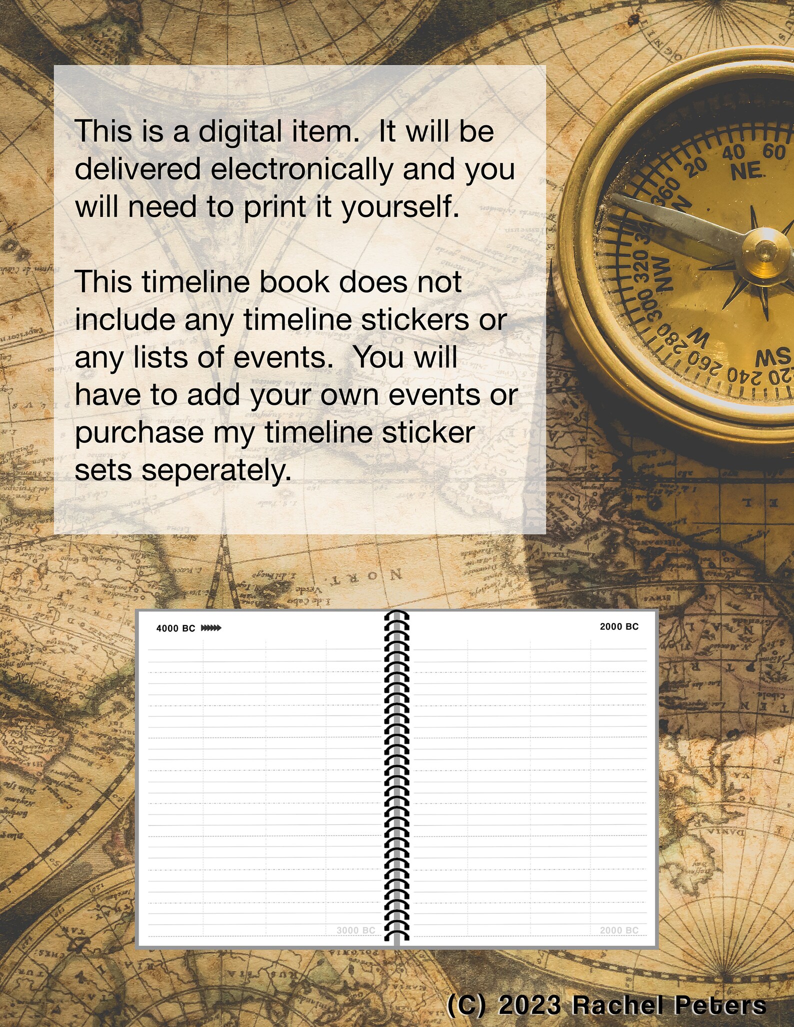 History Timeline Book to Print - Etsy