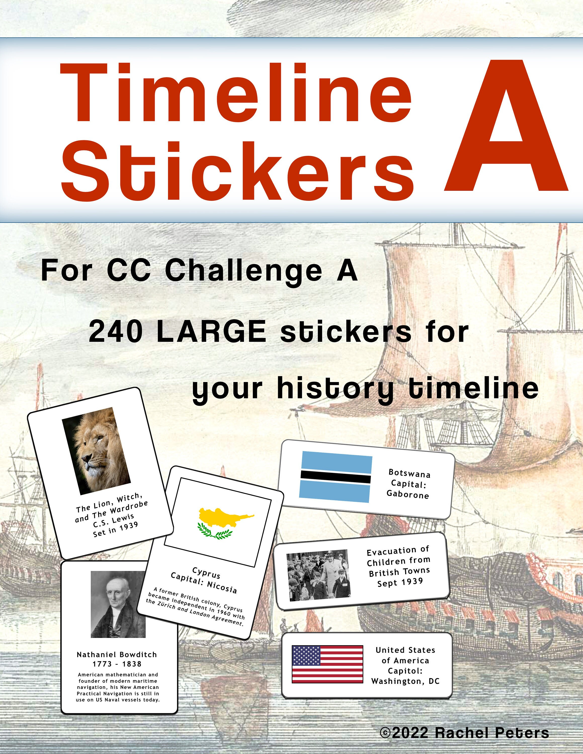 Large Timeline Stickers for CC Challenge A - Etsy