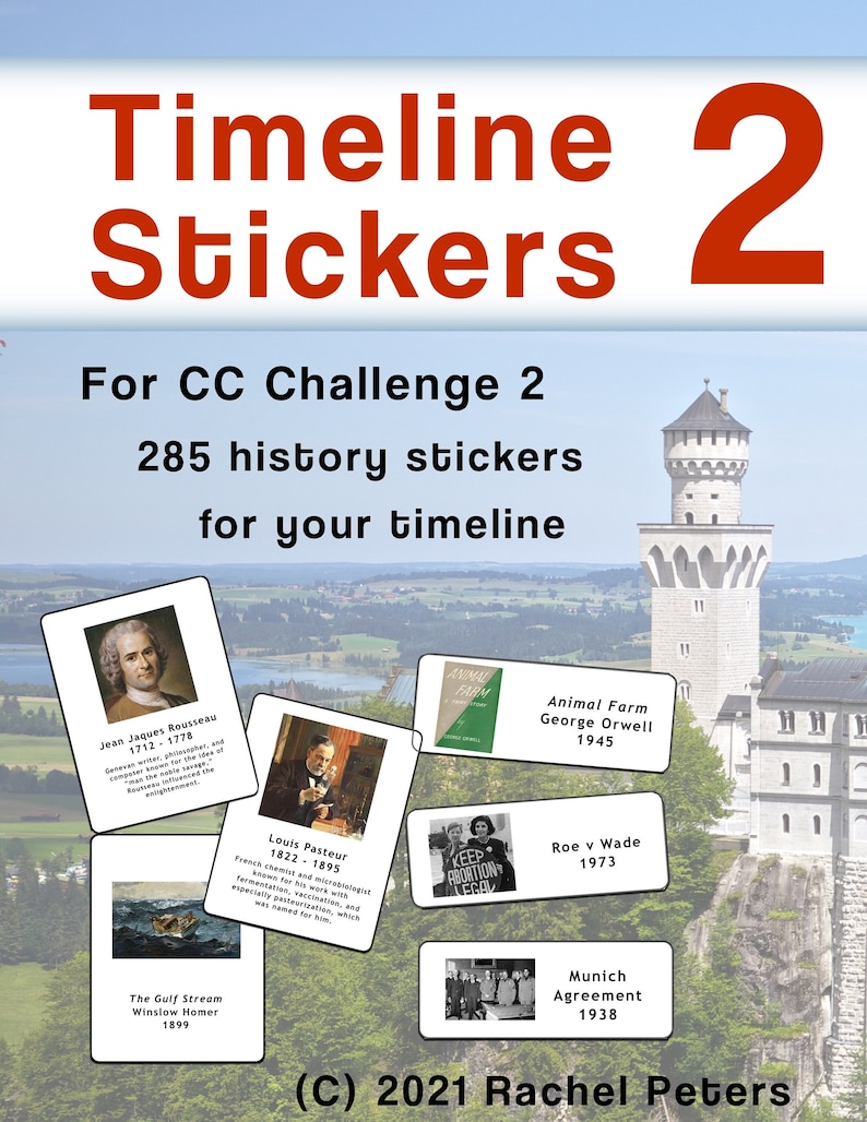 Small Timeline Stickers for Challenge 2 - Etsy