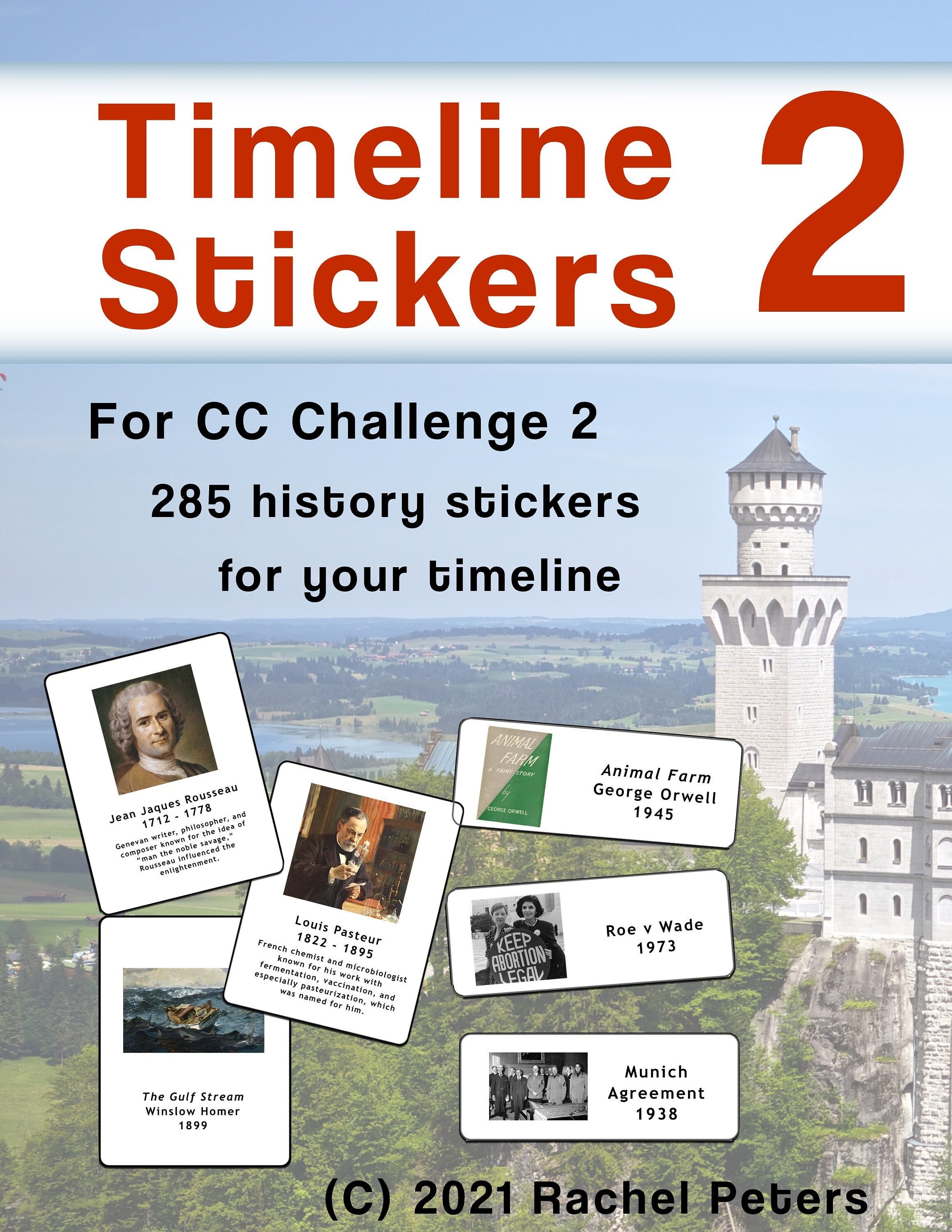 Large Timeline Stickers for Challenge 2 - Etsy