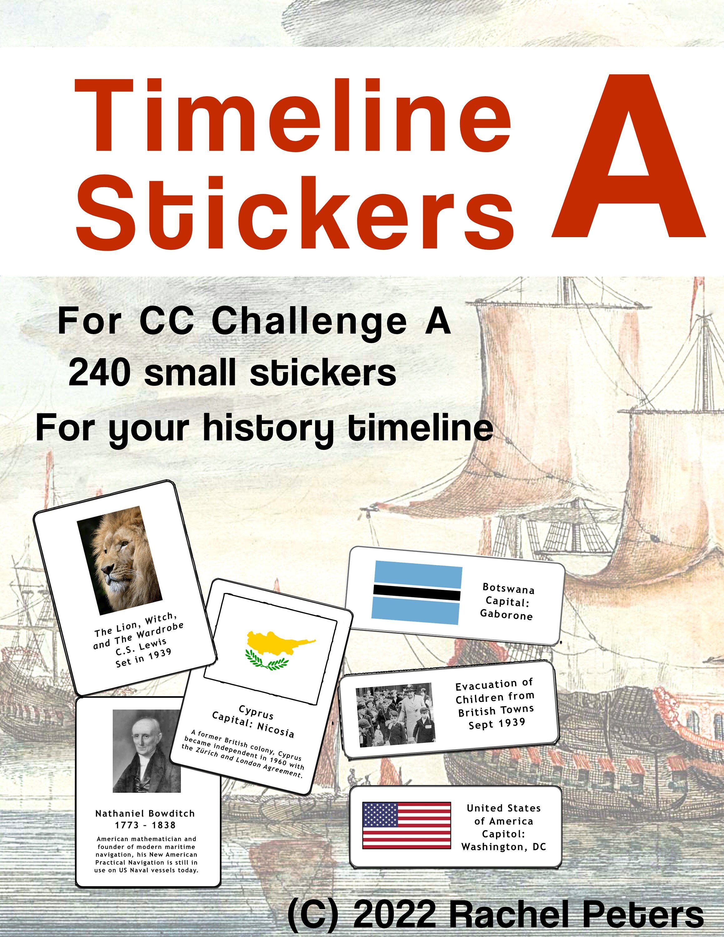 Small Timeline Stickers for CC Challenge A - Etsy