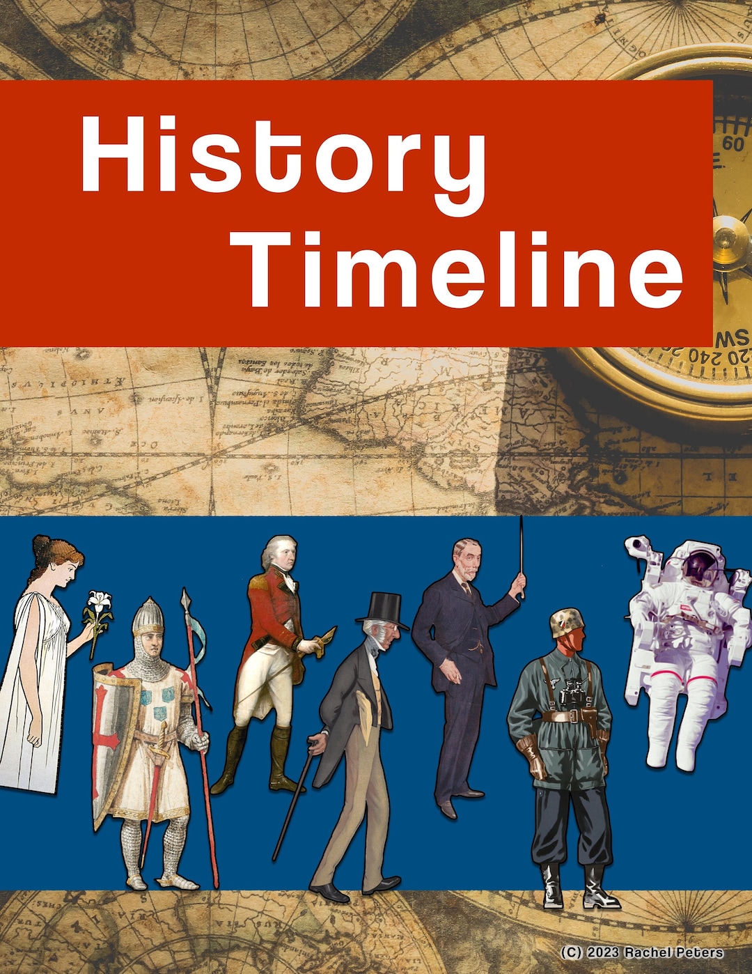History Timeline Book to Print - Etsy