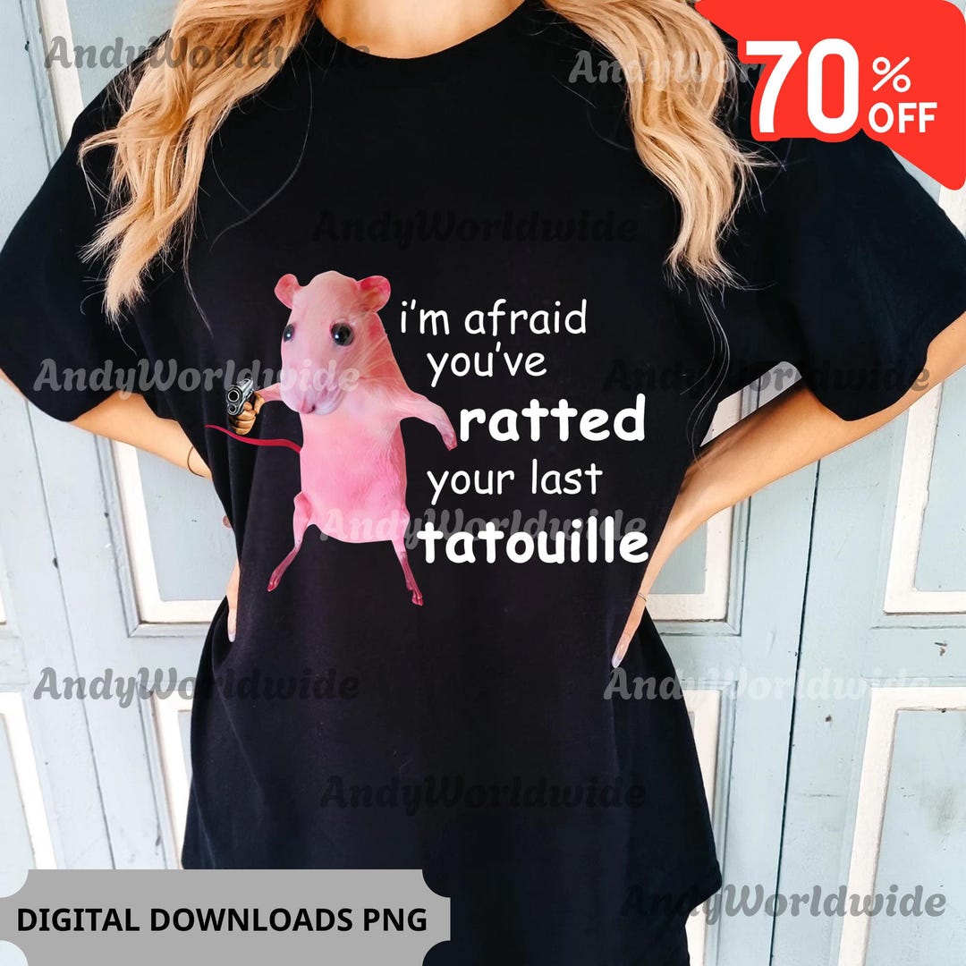 Funny Pink Rat I'm Afraid You've Ratted Your Last Tatouille Png, Funny ...