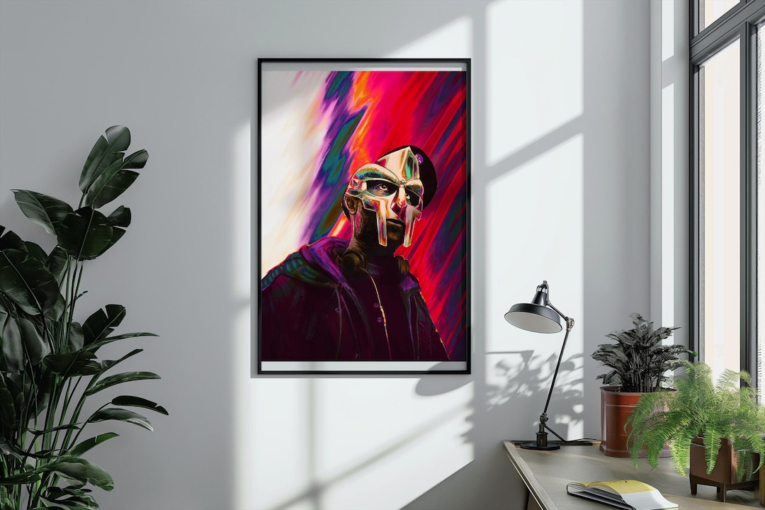 MF DOOM Artwork Poster Original Digital Painting, Home Deco Art Wall ...