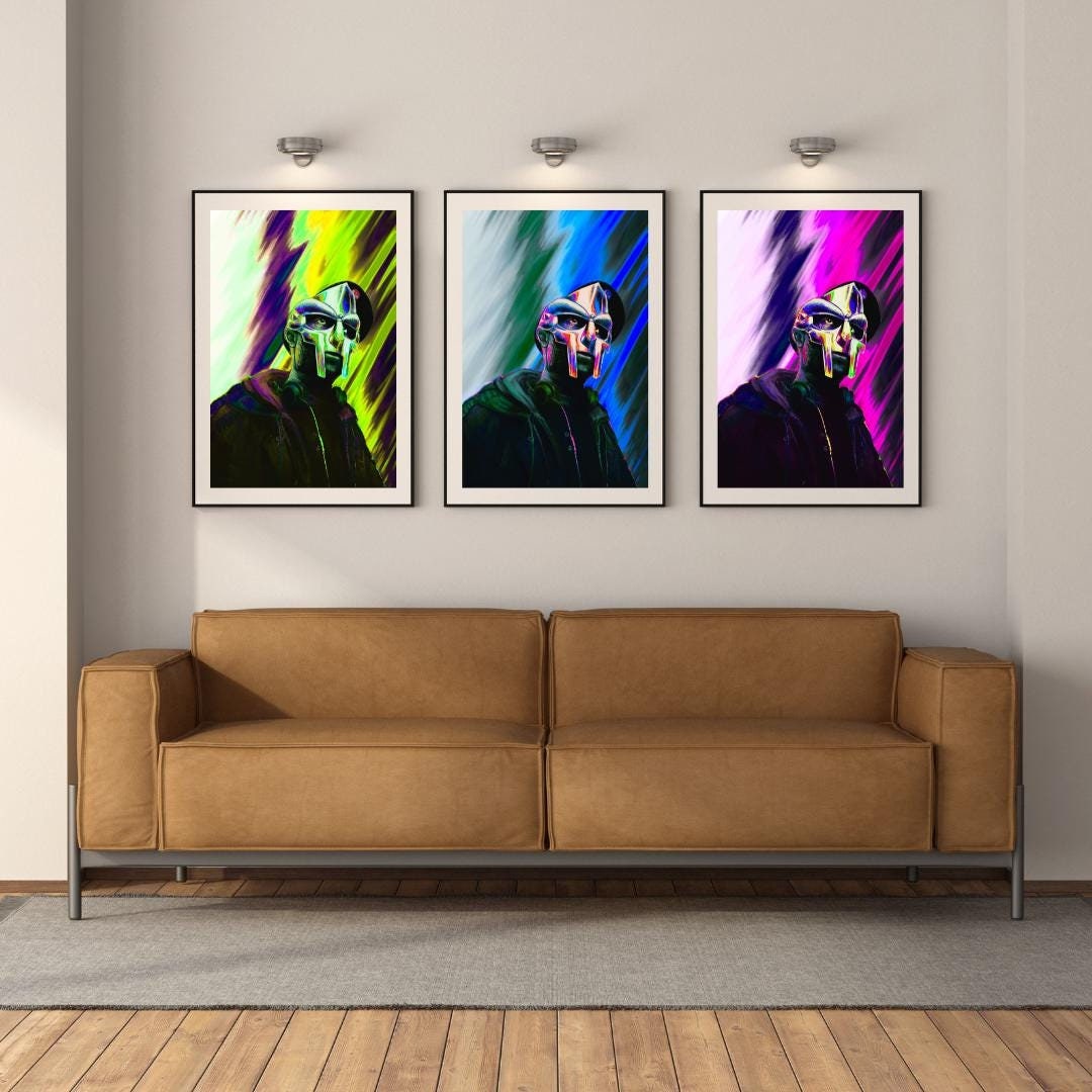 MF DOOM Digital Printable Artwork Wall Art Poster Download, Hip-hop ...
