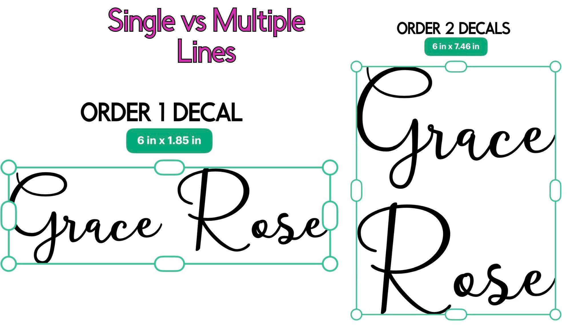 Custom Name Decals: Personalized Labels, Water Bottle Stickers, Laptop ...