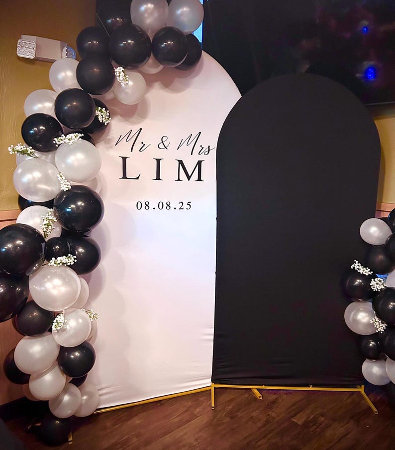 Custom Backdrop Decal - Wedding Decal - Birthday Party Decal - Bridal ...