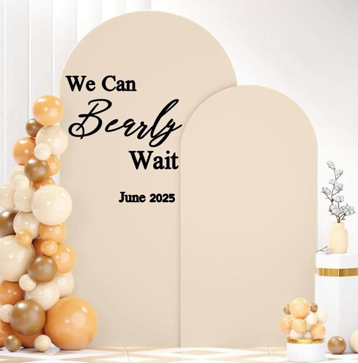 Custom Backdrop Decal - Wedding Decal - Birthday Party Decal - Bridal ...