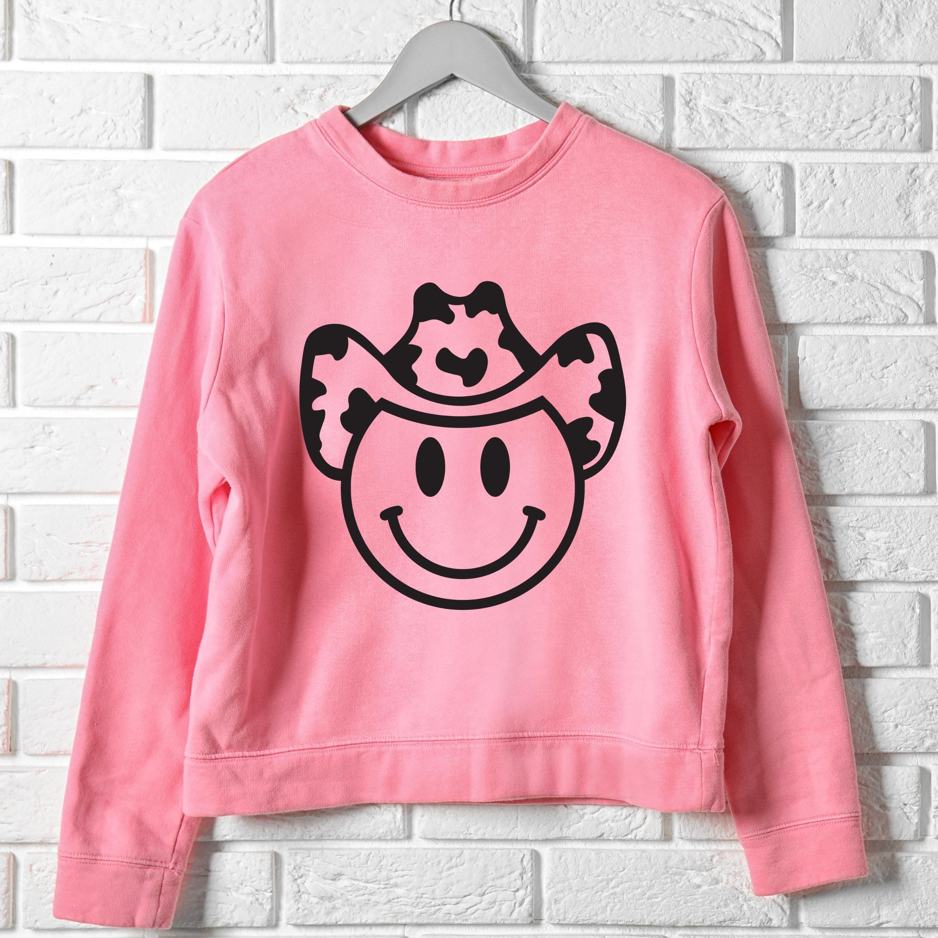 Cow Print Smiley Face Svg, Cow Print Smiley Face Png, Smiley Face Svg ...