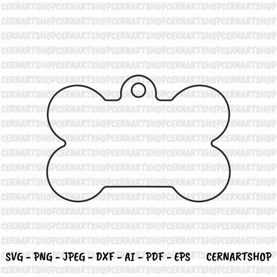 Blank Dog Bone Svg, Dog Bone Outline Svg, Dog Bone Outline Png, Dog ...