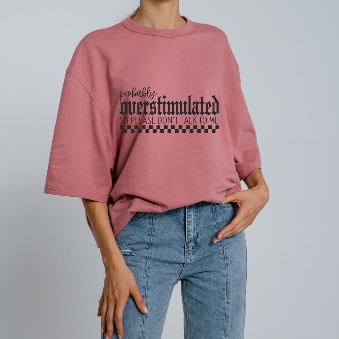 Probably Overstimulated SVG, Funny Mental Health Design (digital Files ...