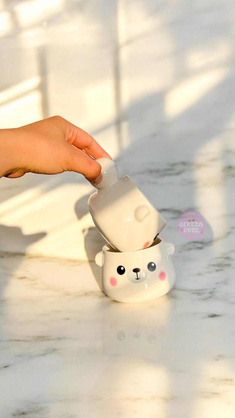 Animal Ceramic Mug, Coffee Cups, Coffee Lovers, Home, Bear, Panda Bear ...